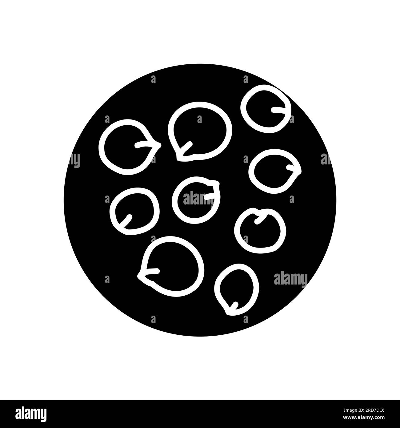 Quinoa cereals black line icon. Natural organic super food Stock Vector ...