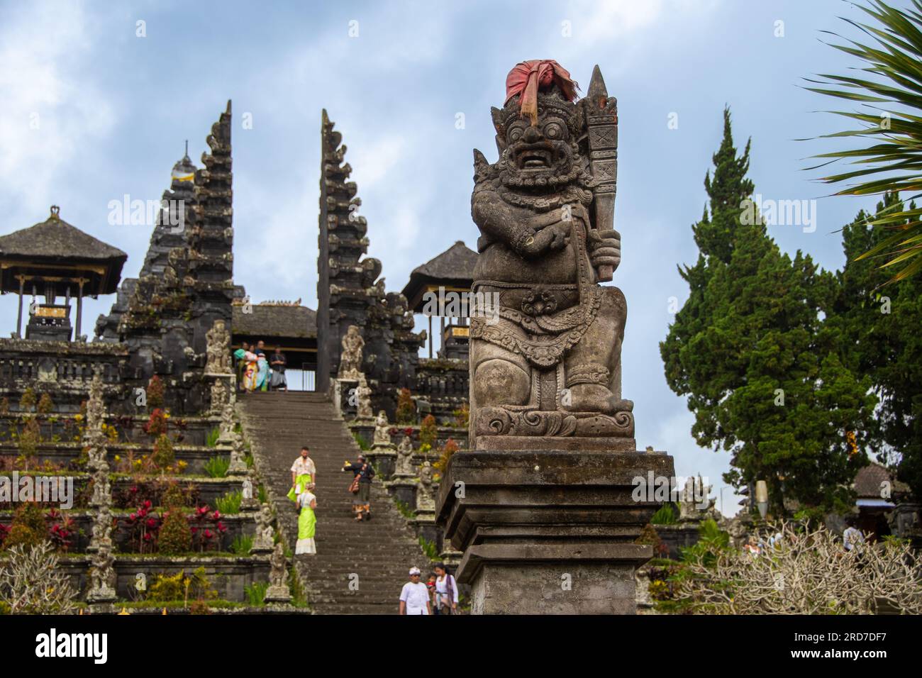 Bali, Indonesia 5 September 2022, Balinese stone sculpture in front of ...