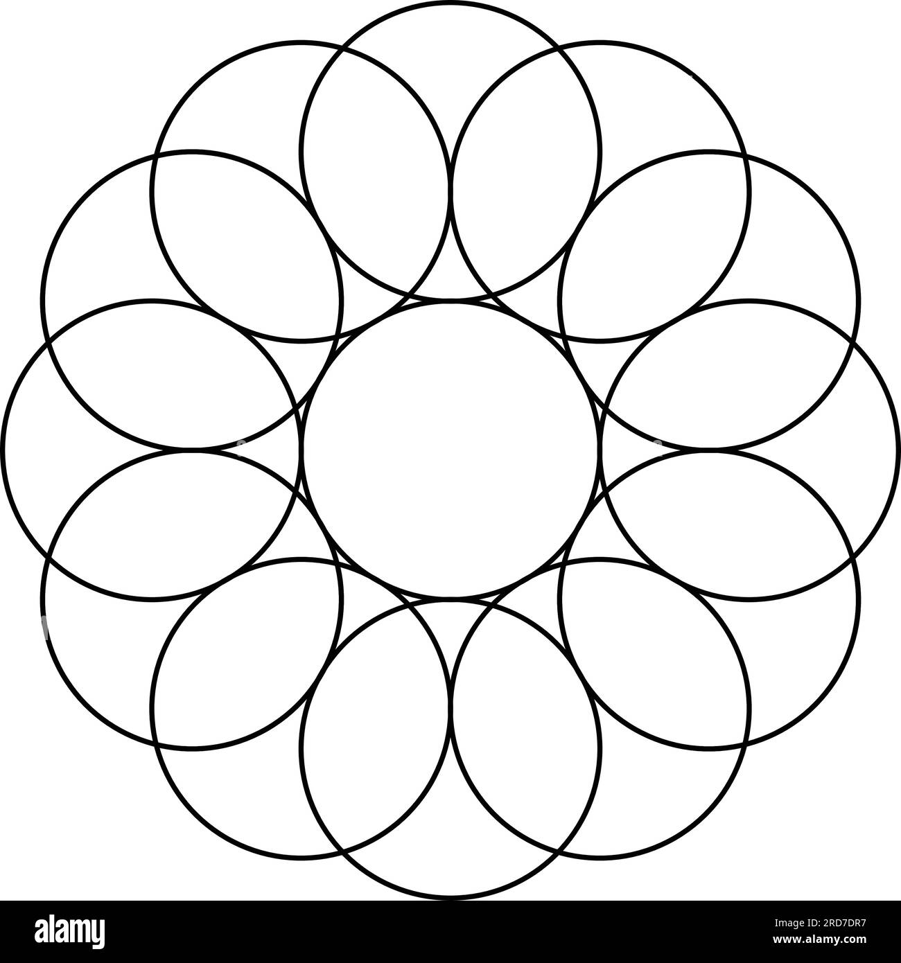 Circle Graph Sacred Geometry Vector Design Elements This Religion