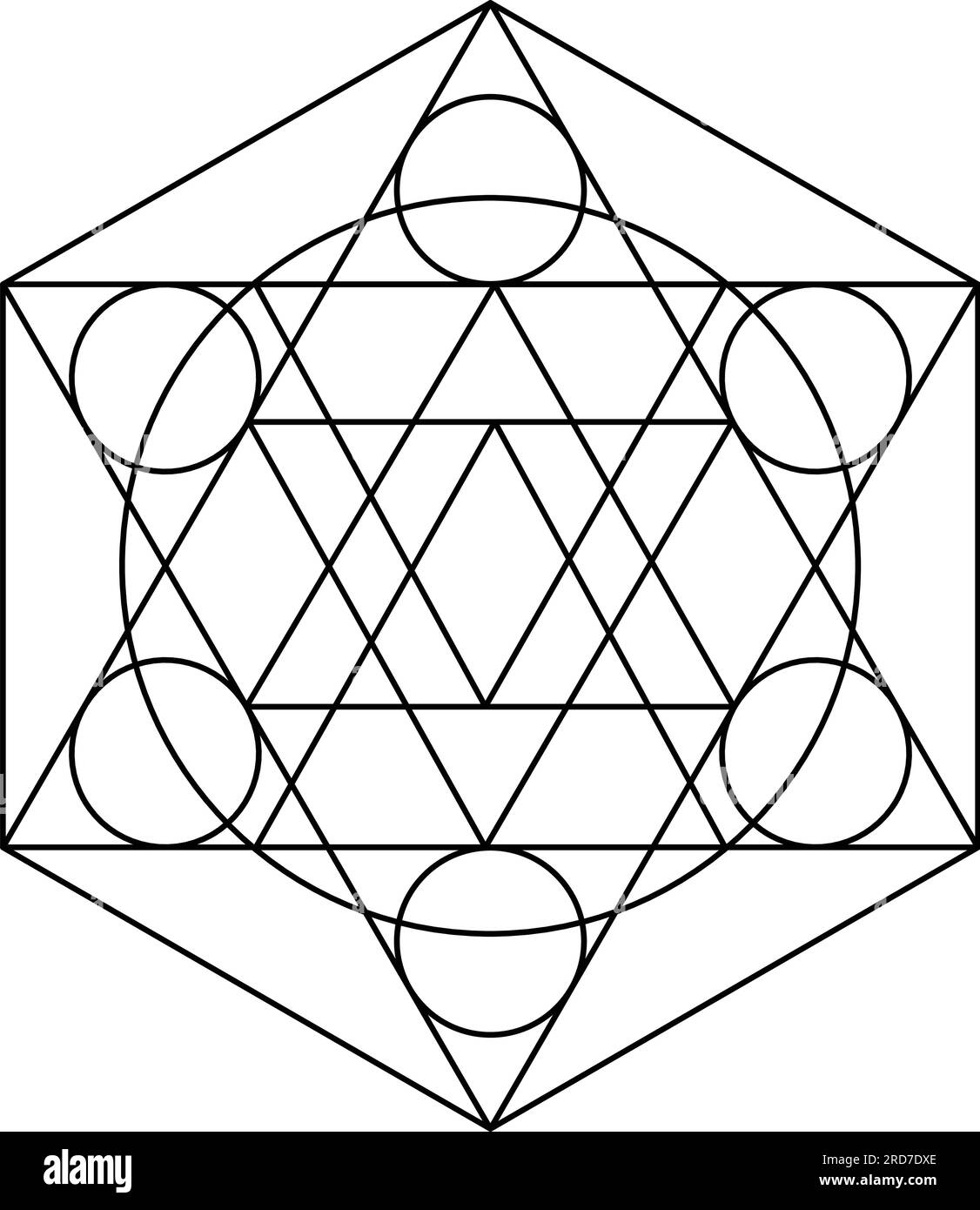 Scared Geometry Vector Design Elements. thin line geometric. isolated ...