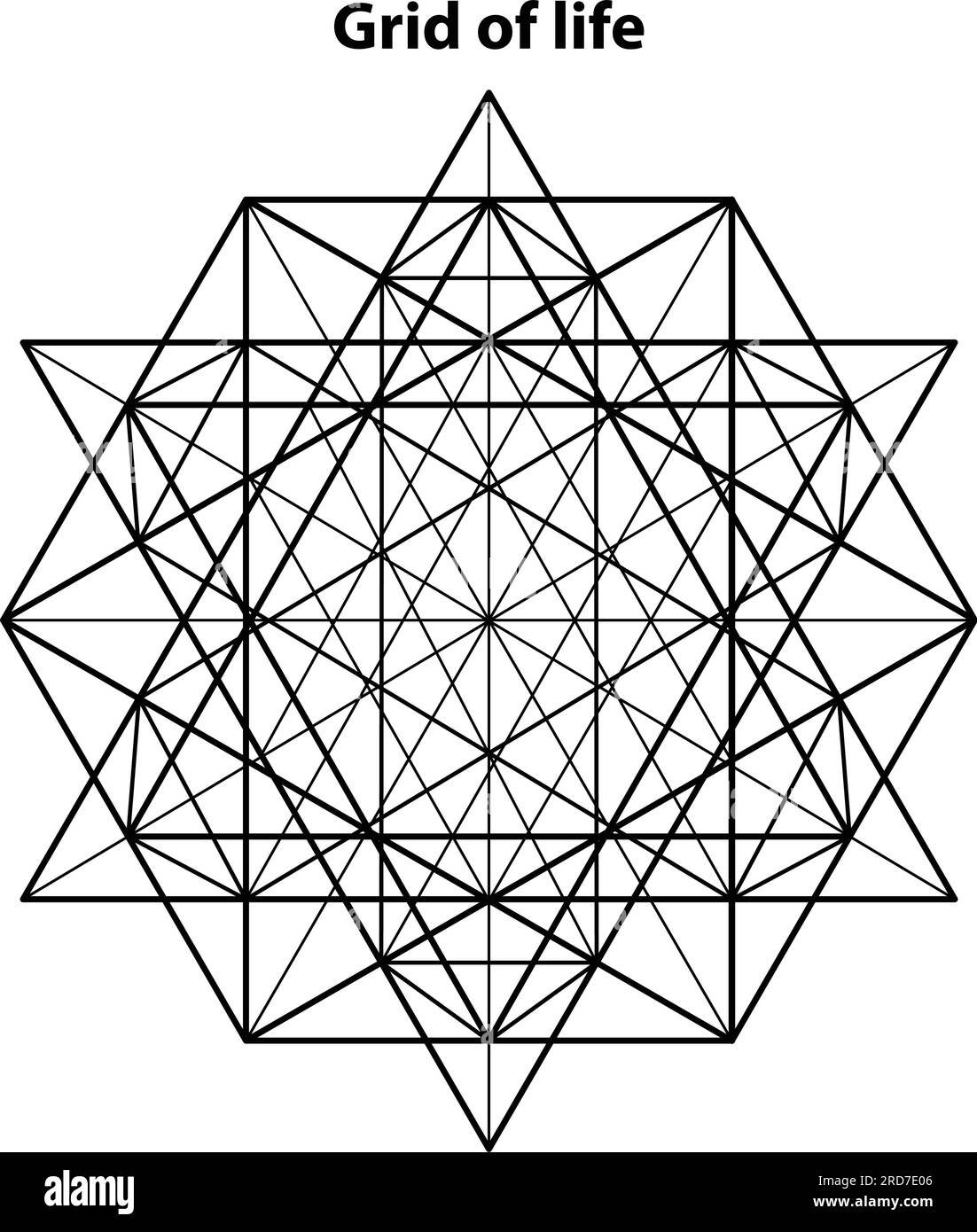 Grid of life. Sacred Geometry Vector Design Elements. This religion ...