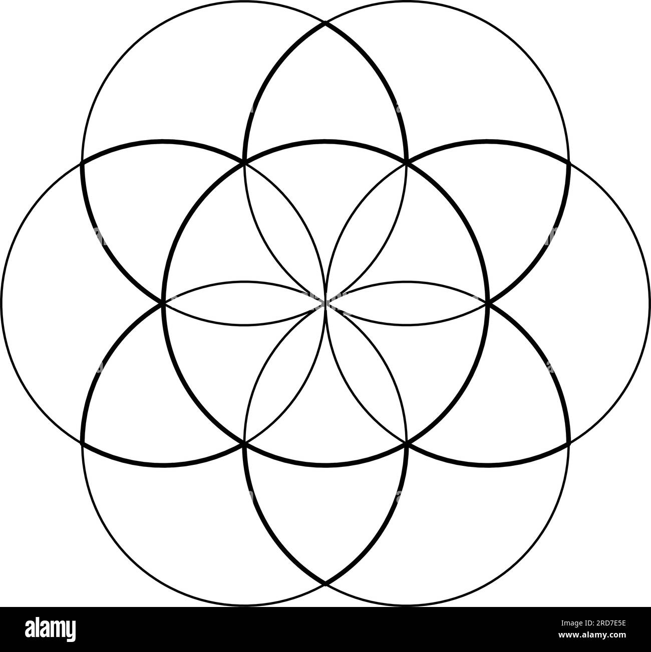 Scared Geometry Vector Design Elements. thin line geometric. isolated ...