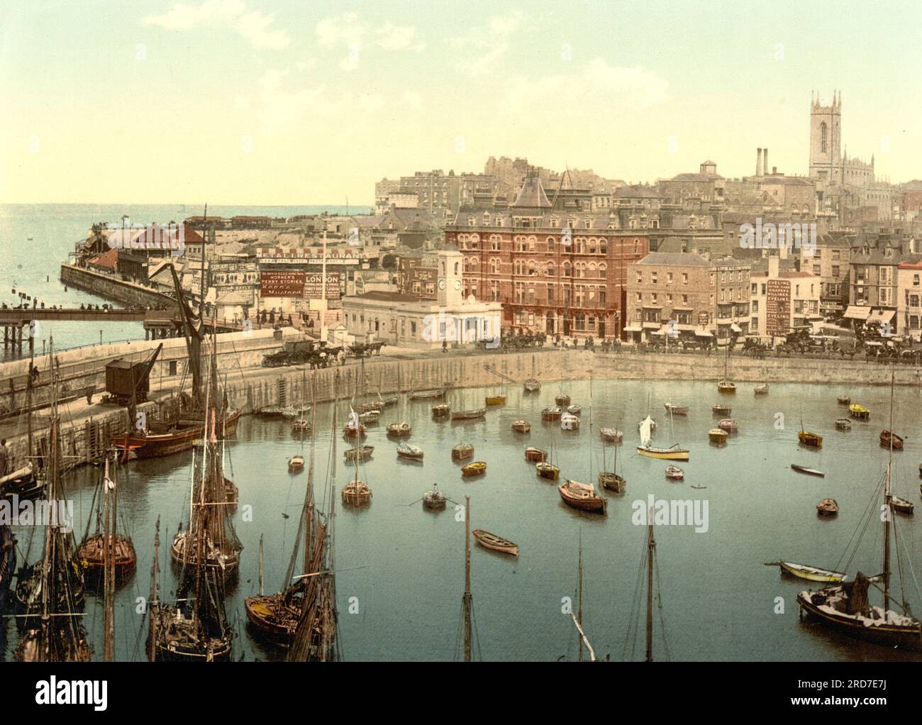 The harbor, Margate, Grafschaft Kent, England, 1895, Historical ...