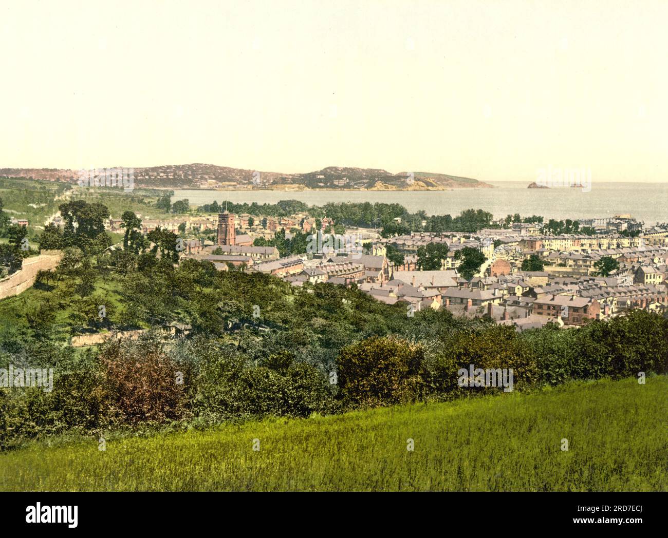 Torquay and Paignton, seaside town on the coast of Tor Bay in Devon ...