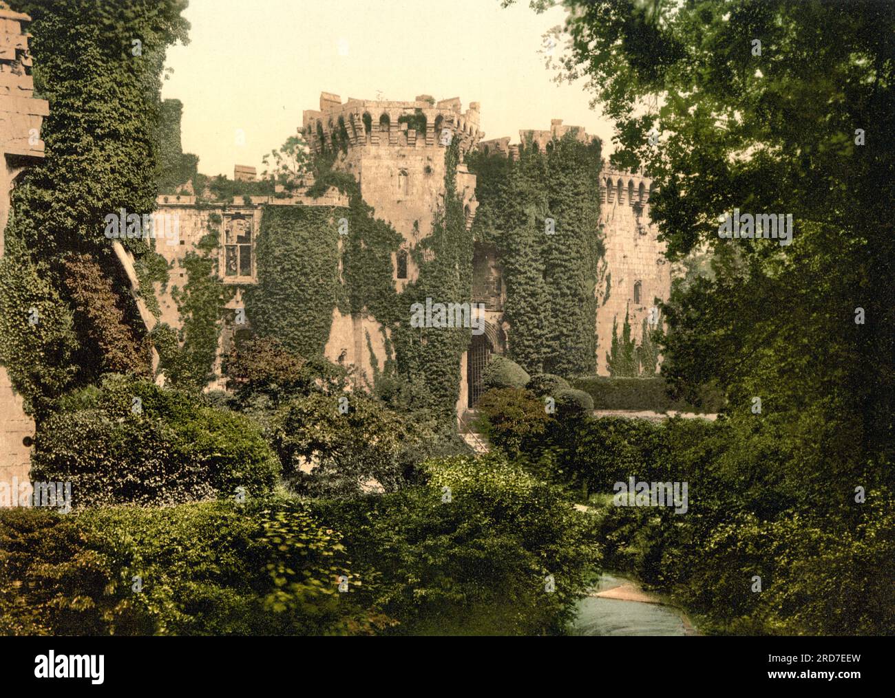 Castell rhaglan is a late medieval castle located just hi-res stock ...