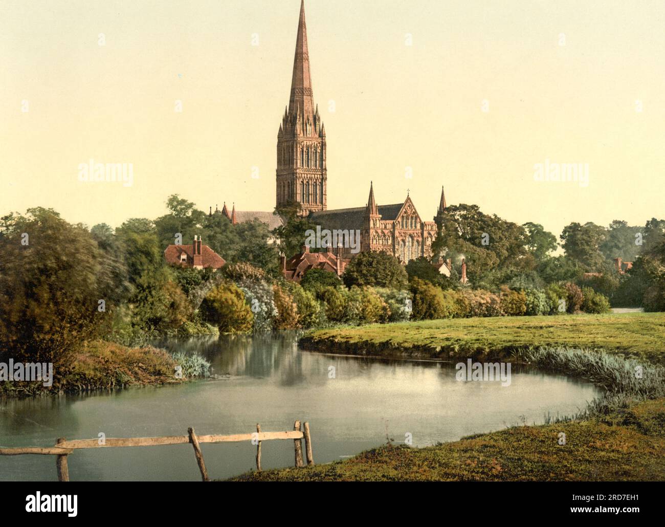 Cathedral, from the river, Salisbury Cathedral, formally the Cathedral ...