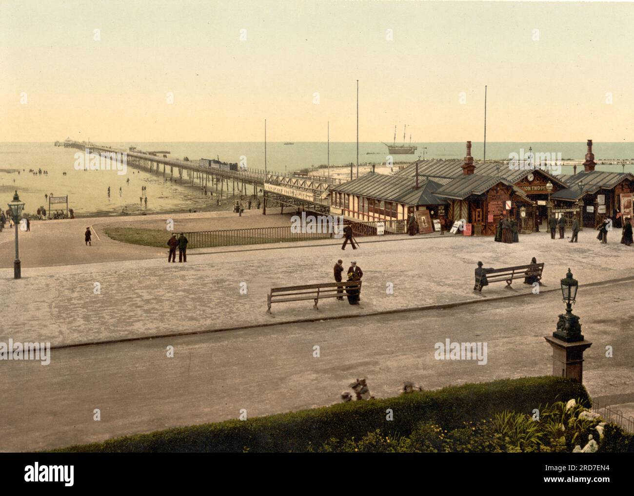 The pier, Southport, a seaside town in the Metropolitan Borough of ...