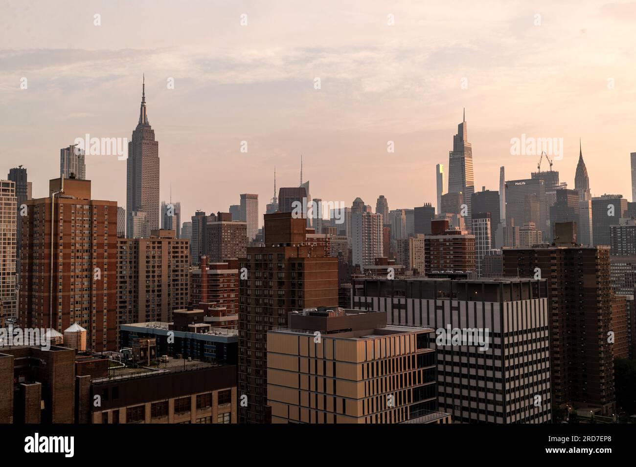 New York, NY, USA. 19 July, 2023. The New York City Skyline at ...