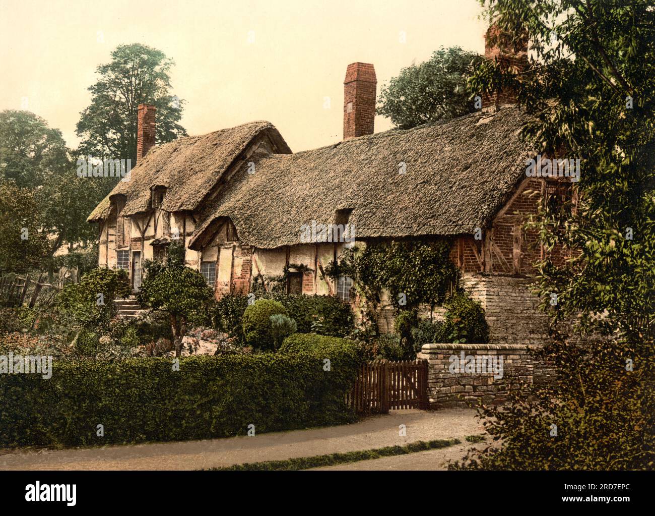 Ann Hathaway's Cottage, Stratford-on-Avon, England, 1895, Historical ...