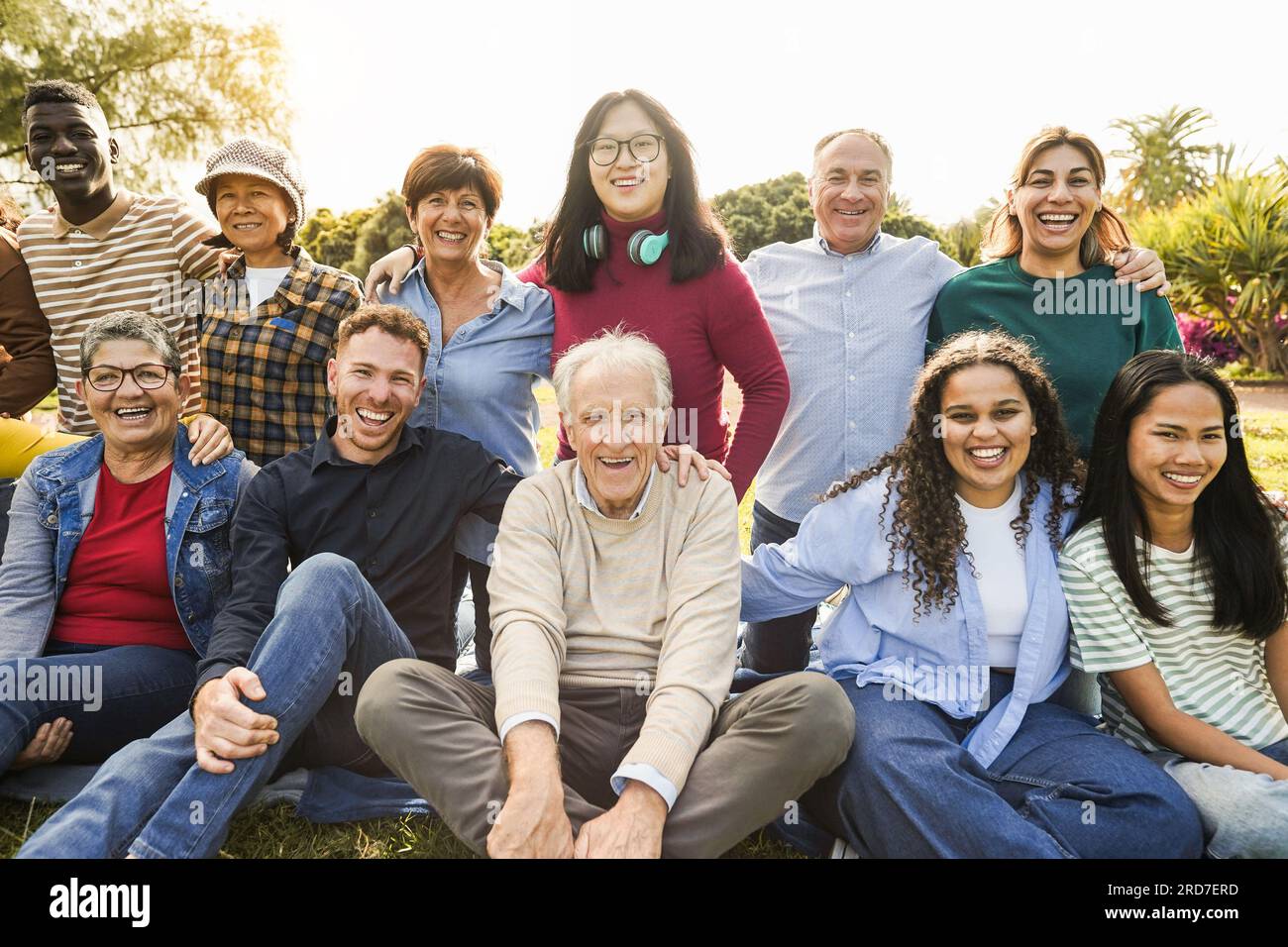 Diverse group of people all ages hi-res stock photography and images - Alamy