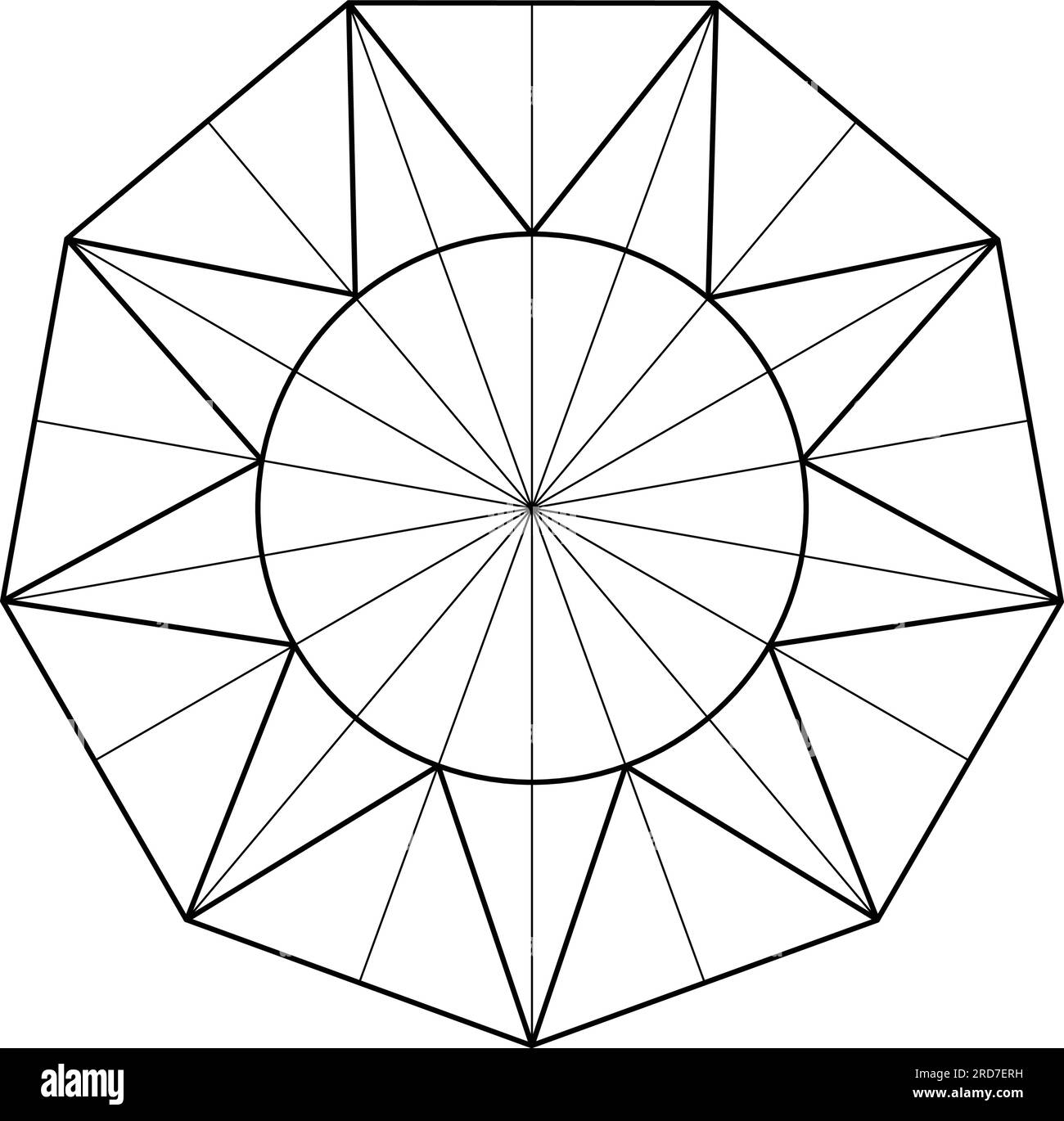 Scared Geometry Vector Design Elements. thin line geometric. isolated ...