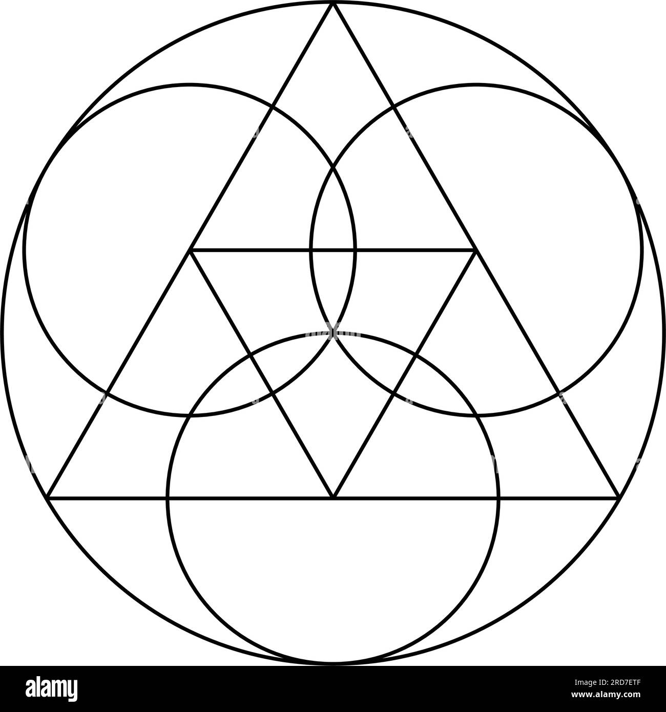 Scared Geometry Vector Design Elements. thin line geometric. isolated ...