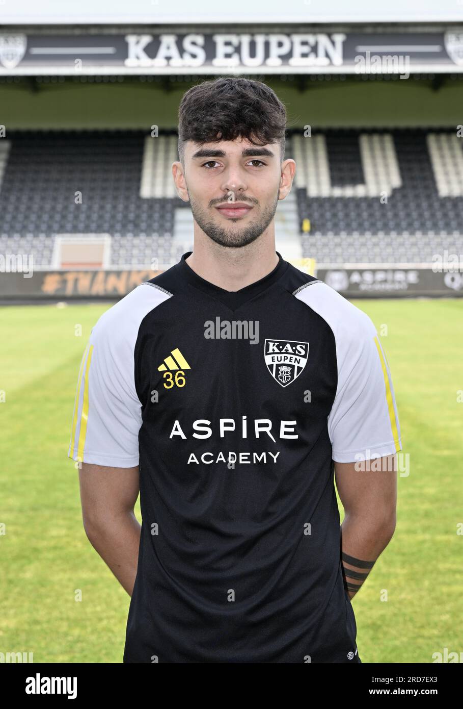 Eupen, Belgium. 19th July, 2023. Eupen's Luca Chavet poses for a ...