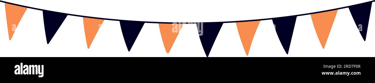 Pennant Garland for Halloween. Helloween bunting party. Carnival banner ...