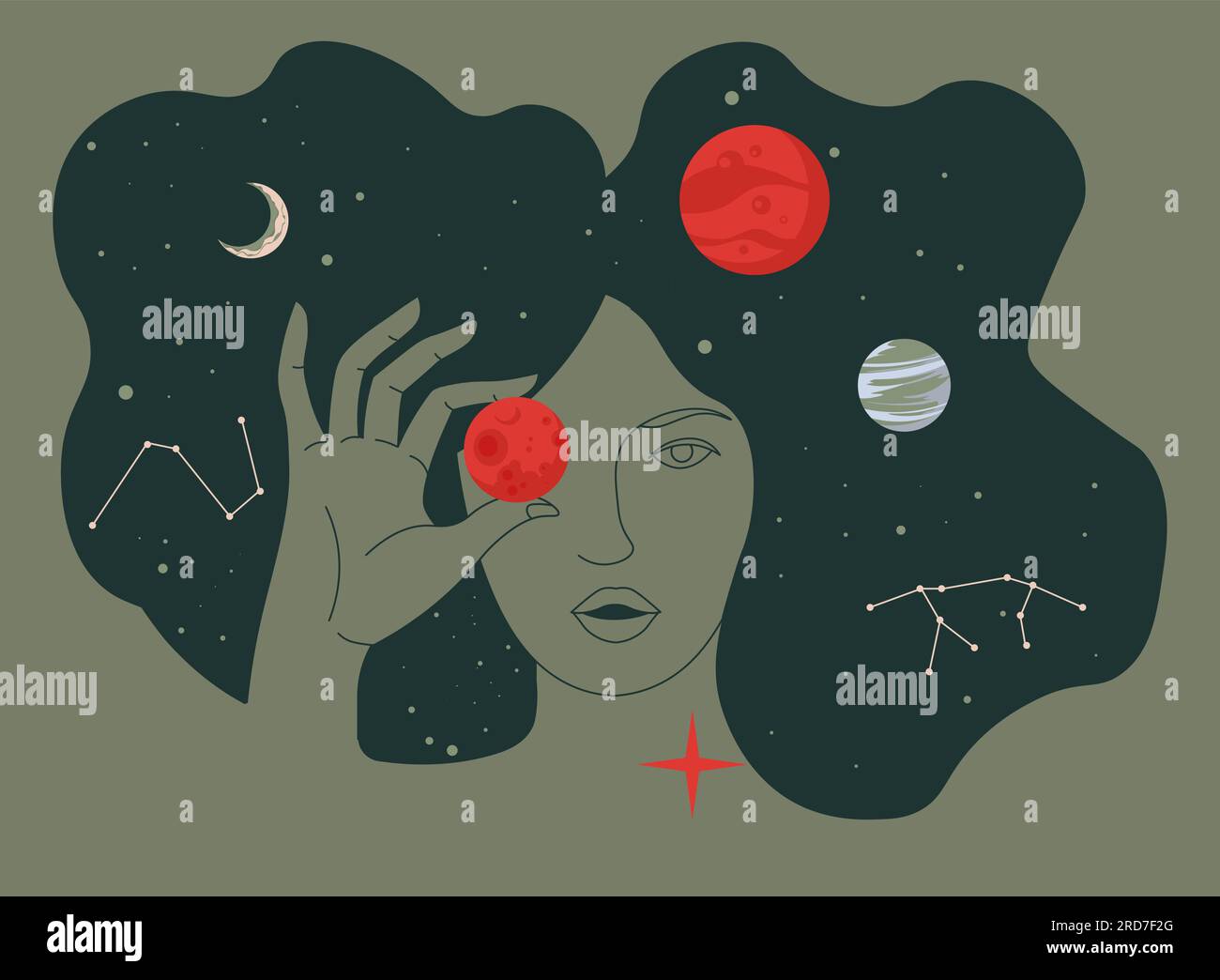 Cosmo girl Stock Vector Images - Alamy