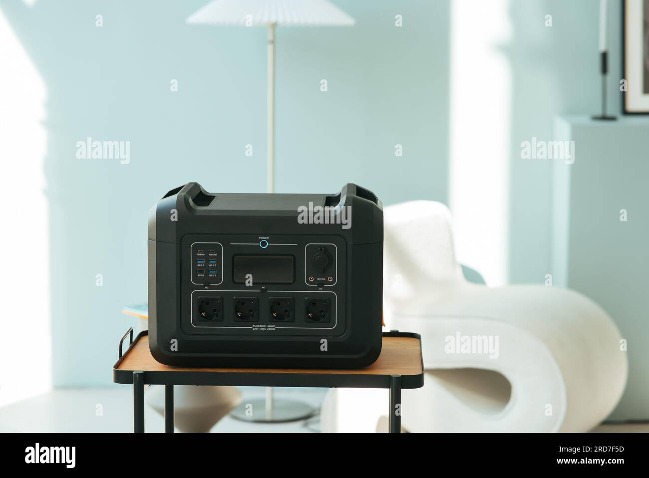 portable power station at home interior Stock Photo - Alamy