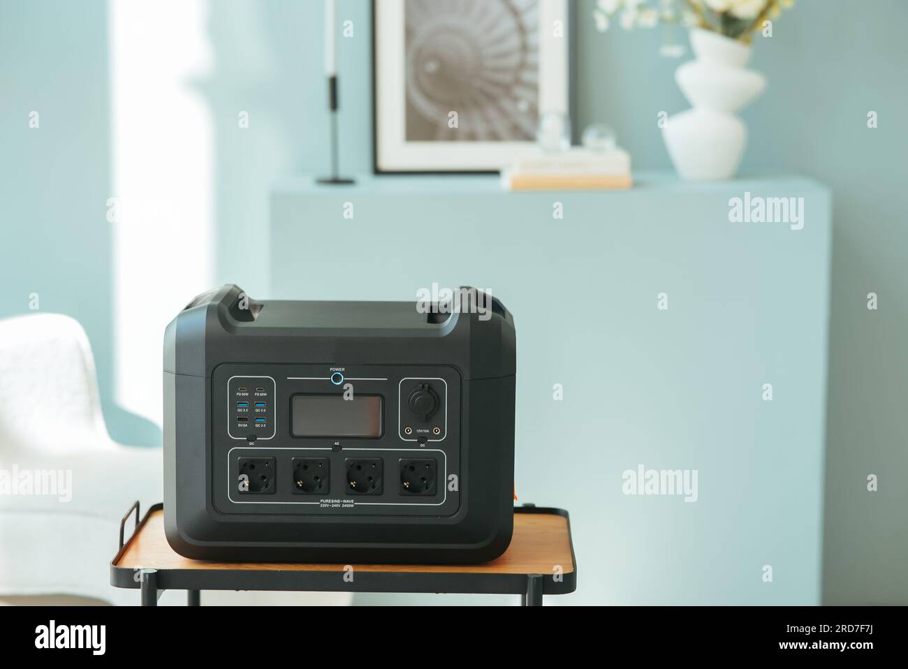 portable power station at home interior Stock Photo - Alamy