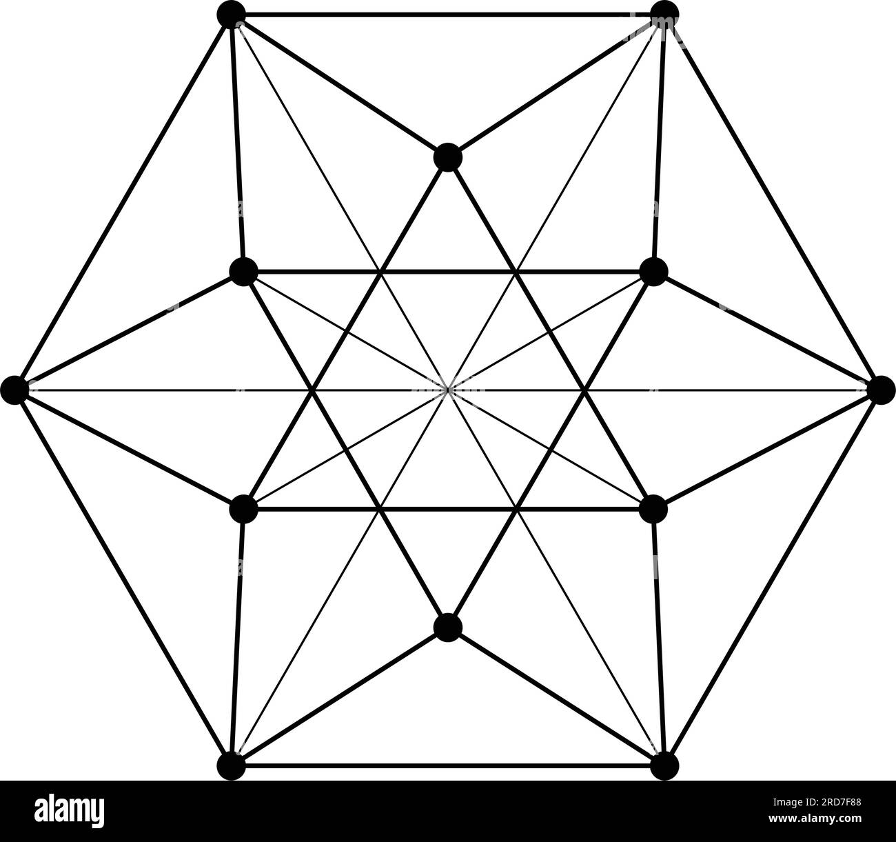 Octagon star graph. Scared Geometry Vector Design Elements. This is ...