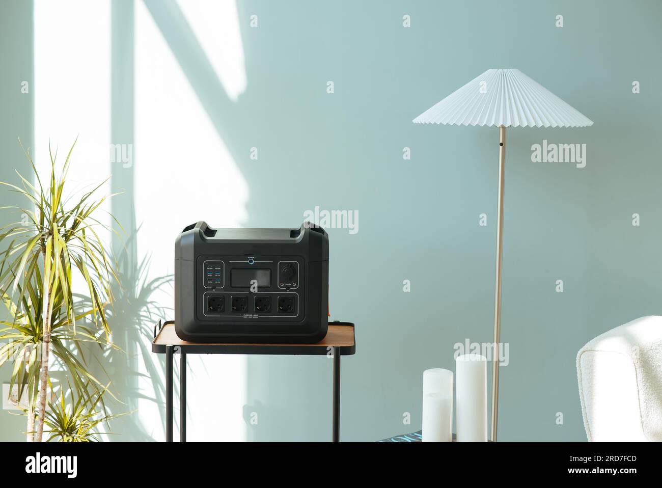 portable power station at home interior Stock Photo - Alamy