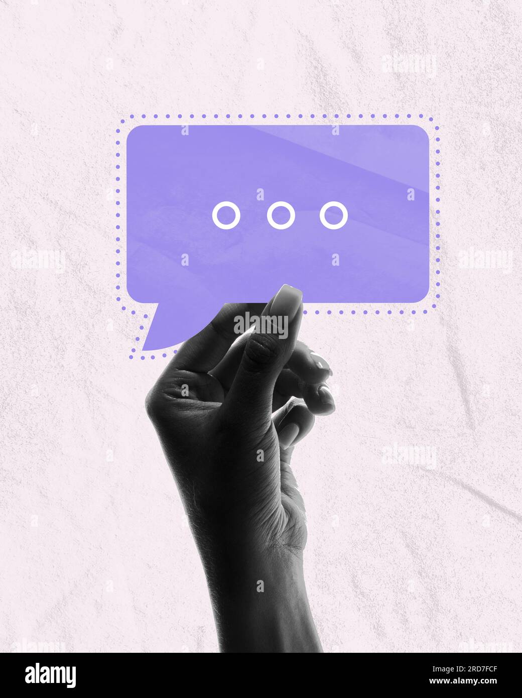 Human hand holding message icon, meaning business communication. Mails ...