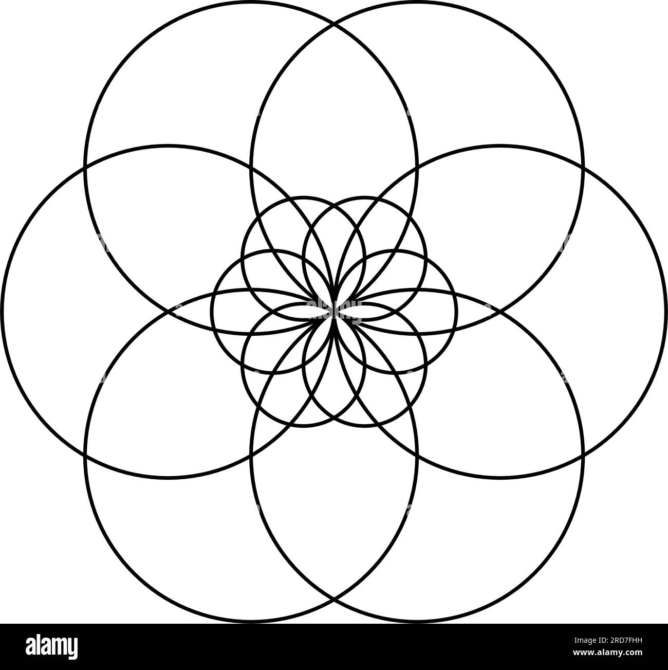 flower of life. Scared Geometry Vector Design Elements. This religion ...