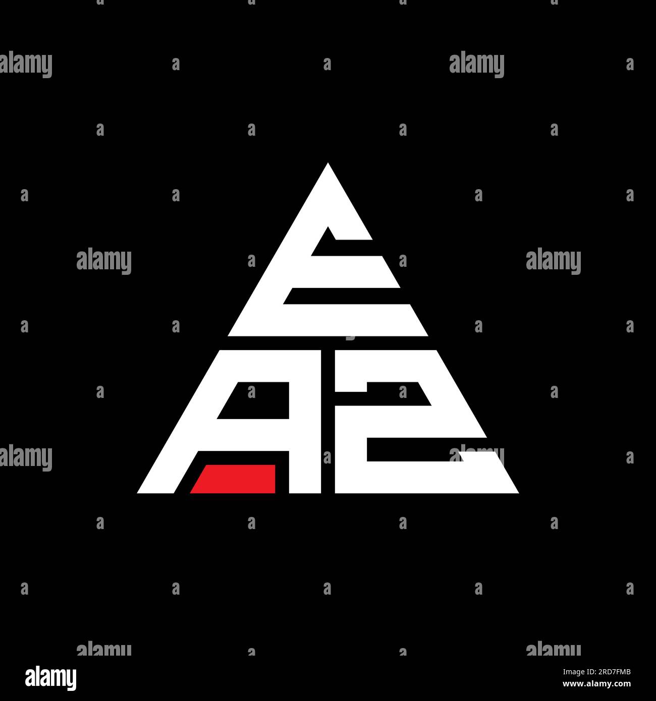 EAZ triangle letter logo design with triangle shape. EAZ triangle logo ...