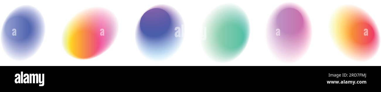 Soft pastel gradient circle. Round design with light, glow. Vector ...