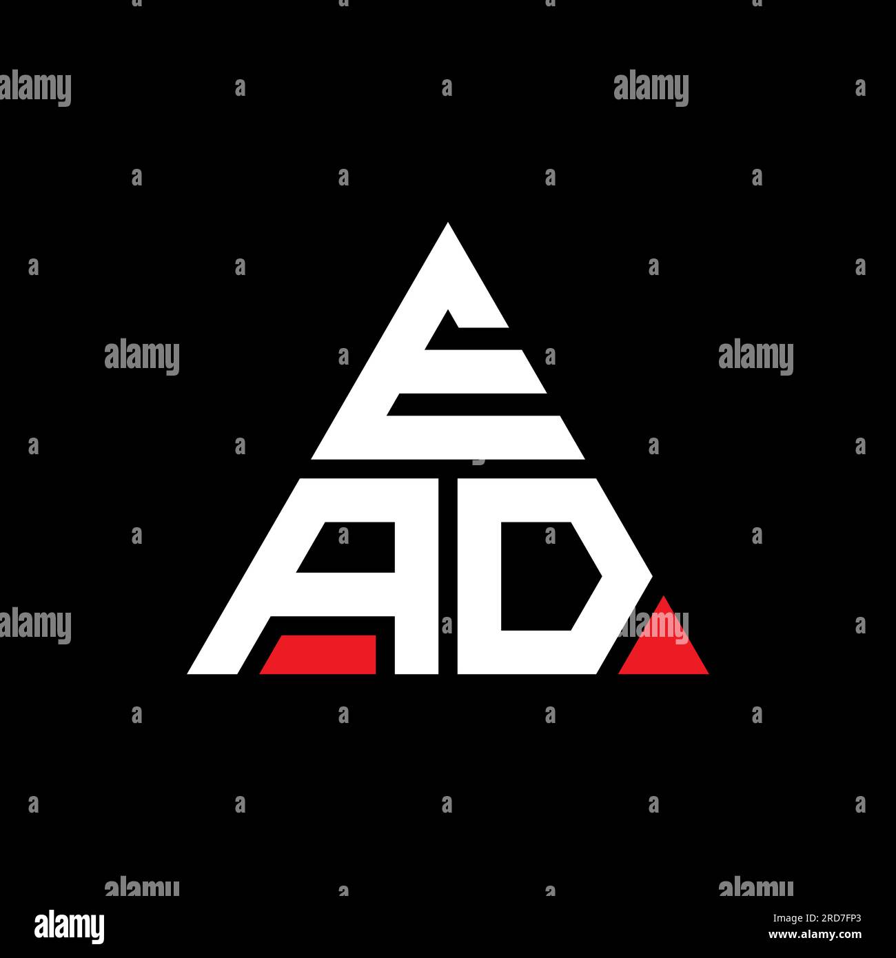 EAD triangle letter logo design with triangle shape. EAD triangle logo ...