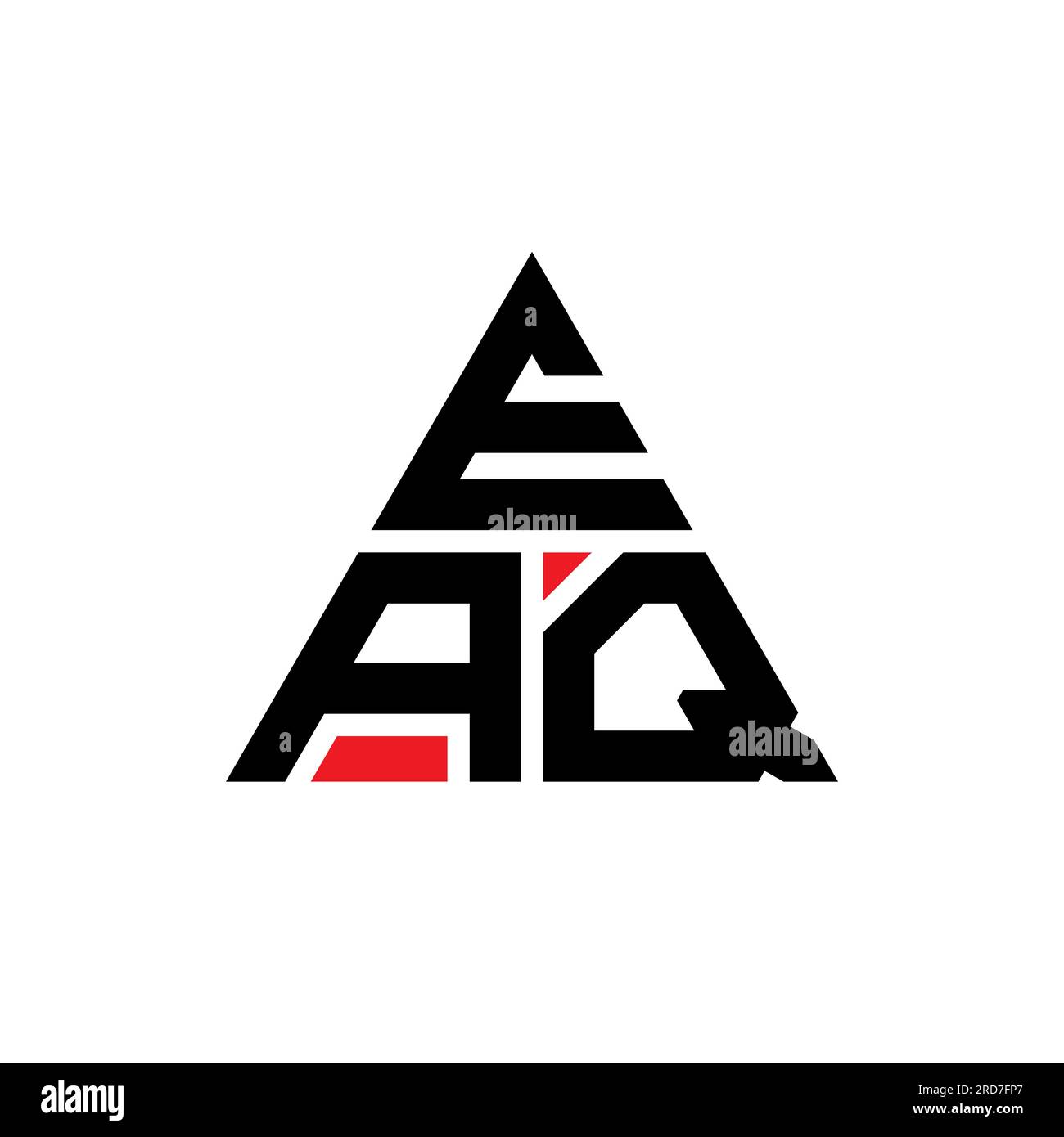 EAQ triangle letter logo design with triangle shape. EAQ triangle logo ...