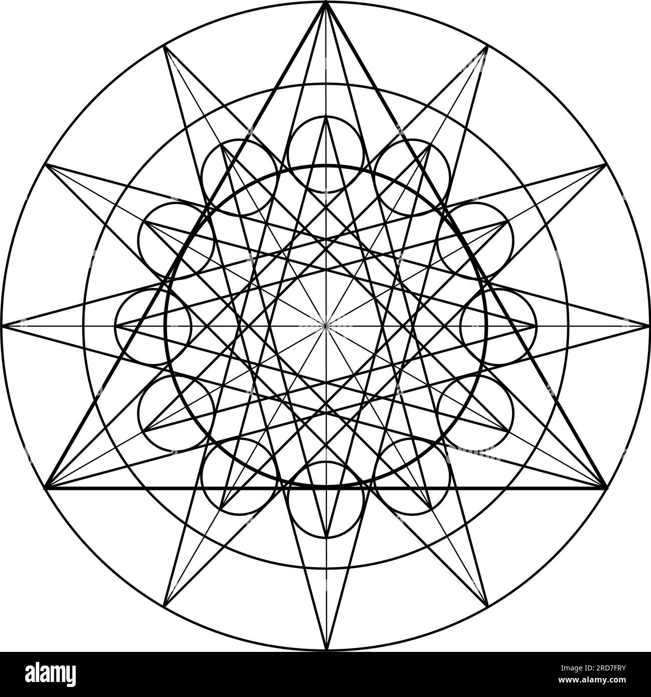 Scared Geometry Vector Design Elements. This religion, philosophy, and ...