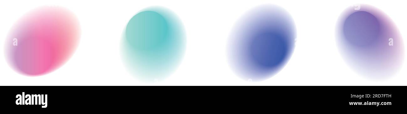 Blur round shapes, color gradation and light. Soft and gradient effects ...