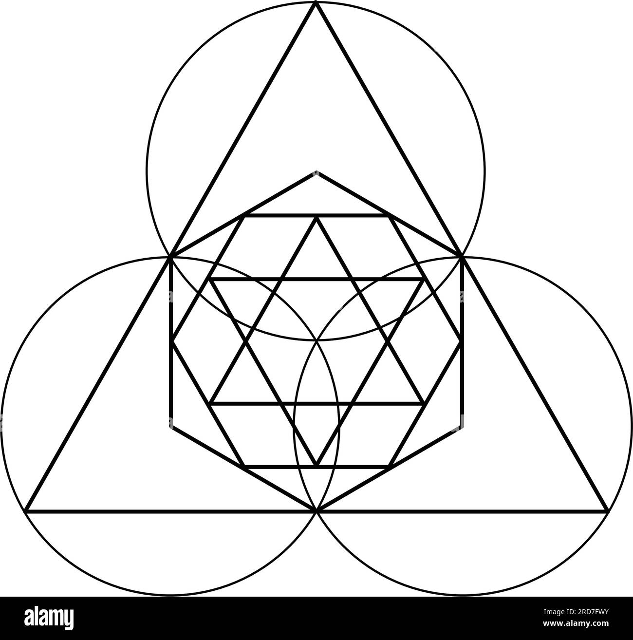 Scared Geometry Vector Design Elements. This religion, philosophy, and ...