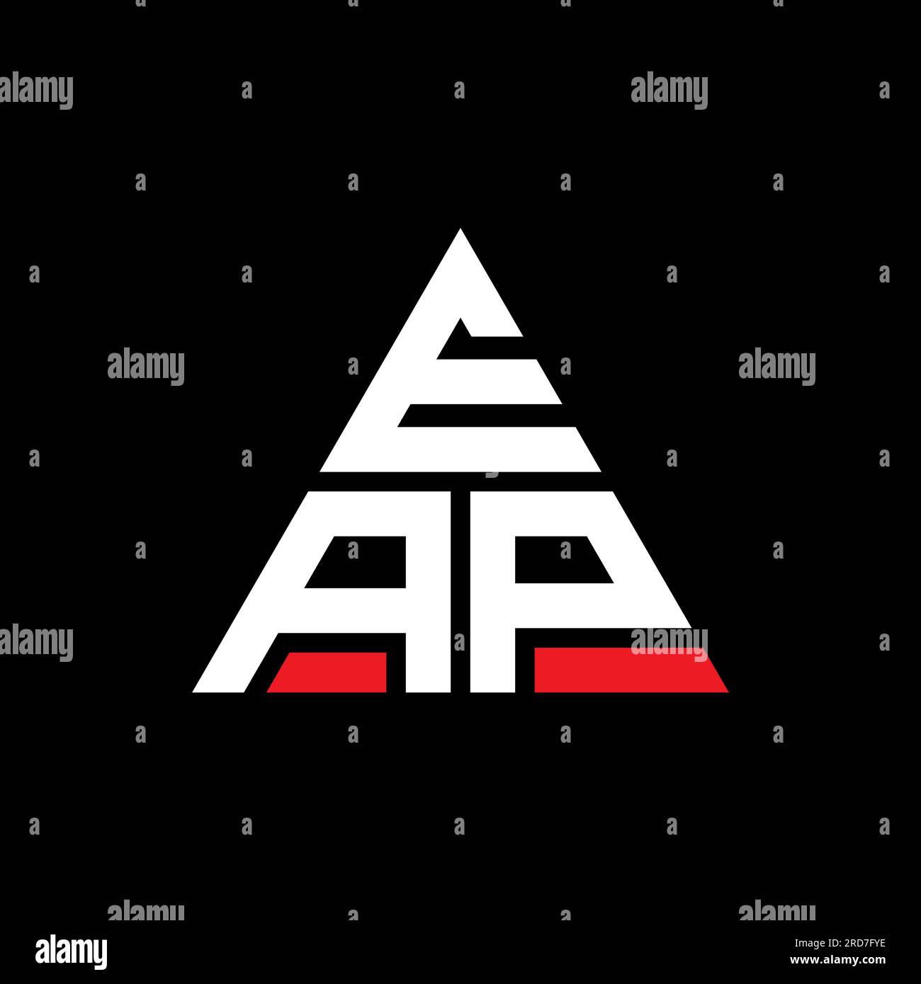 EAP triangle letter logo design with triangle shape. EAP triangle logo ...