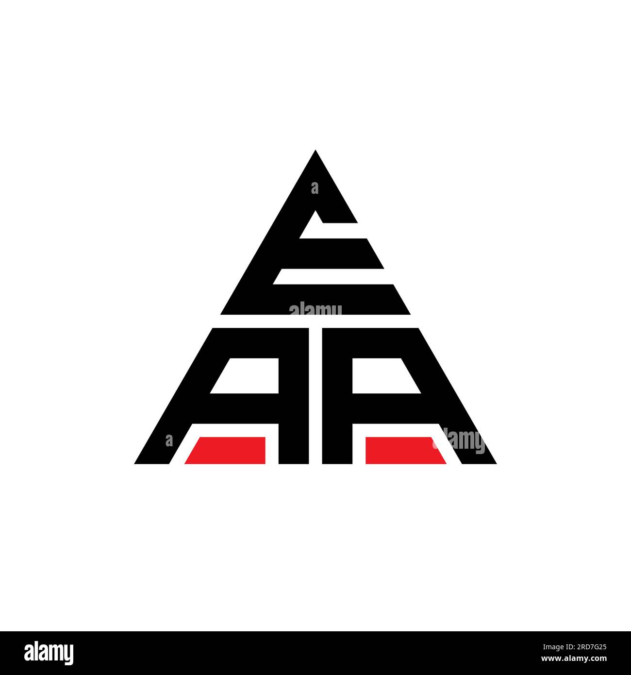 EAA triangle letter logo design with triangle shape. EAA triangle logo ...