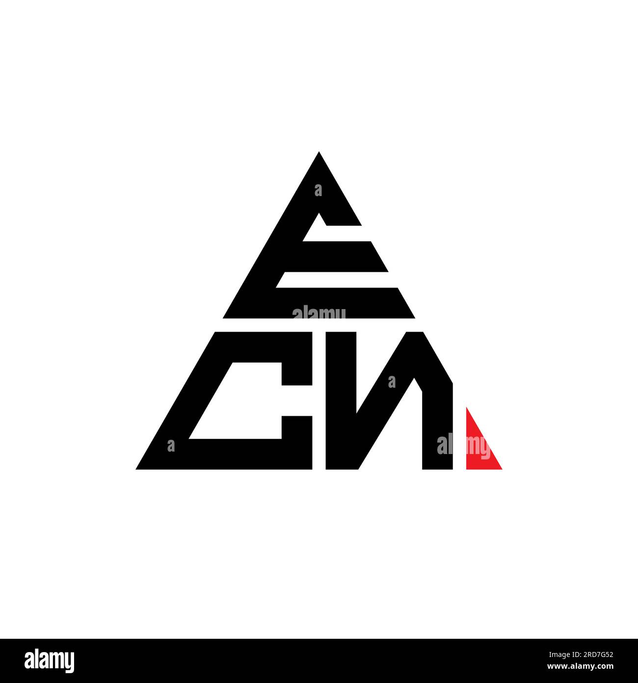 Ecn Triangle Letter Logo Design With Triangle Shape Ecn Triangle Logo