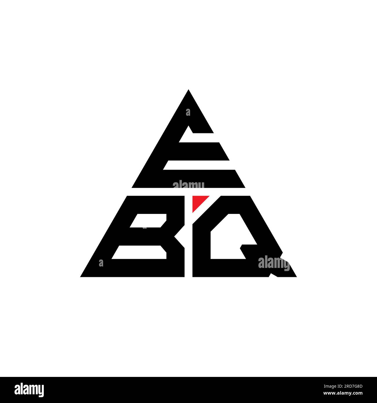 EBQ triangle letter logo design with triangle shape. EBQ triangle logo ...