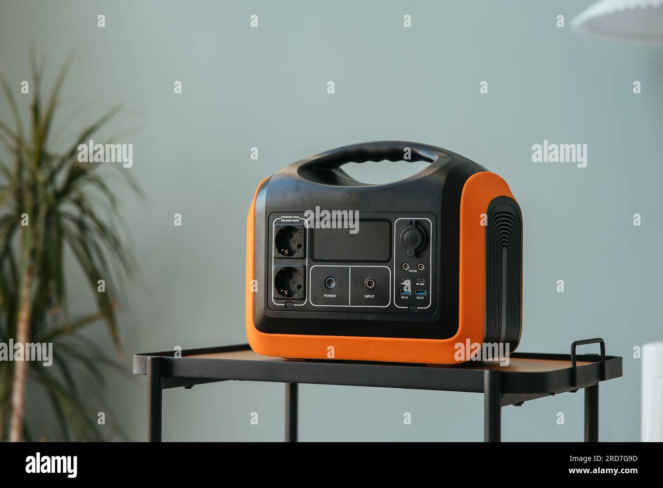 portable power station at home interior Stock Photo - Alamy
