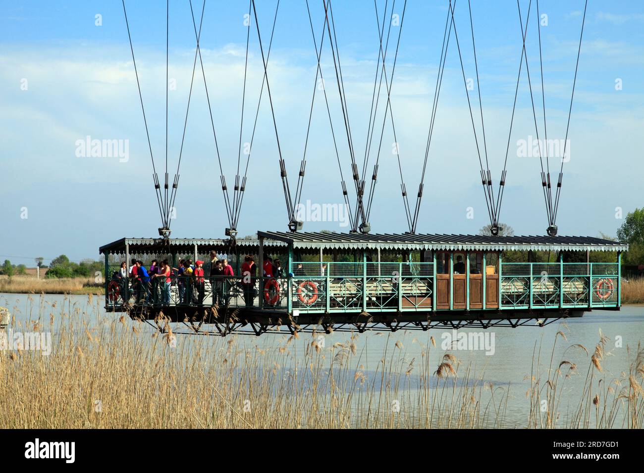 The Rochefort transporter bridge, or Martrou transporter bridge over ...
