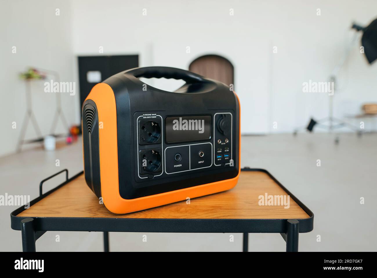 portable power station at home interior Stock Photo - Alamy