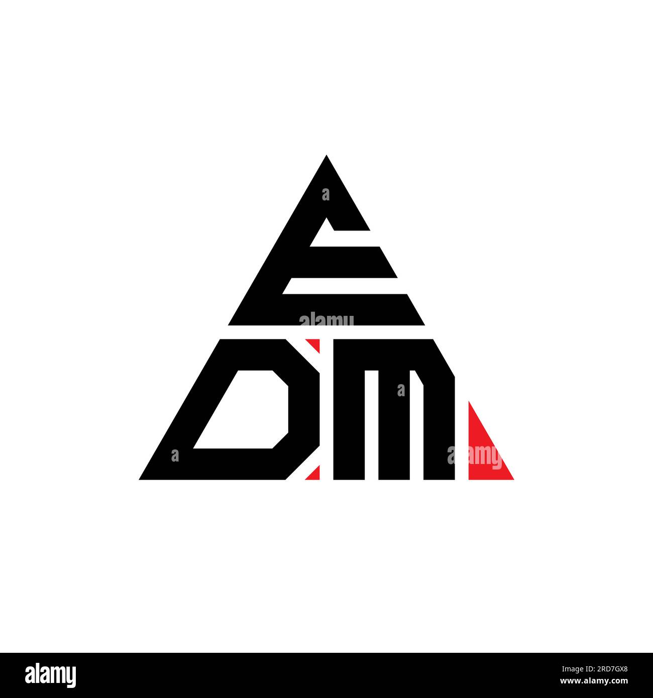 EDM triangle letter logo design with triangle shape. EDM triangle logo ...