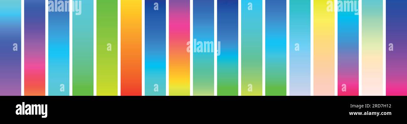 Abstract gradient background set. Soft color palette of blue, pink ...