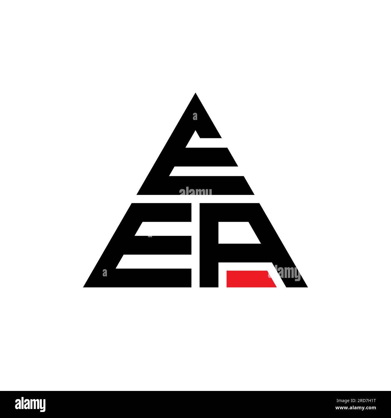 EEA triangle letter logo design with triangle shape. EEA triangle logo ...