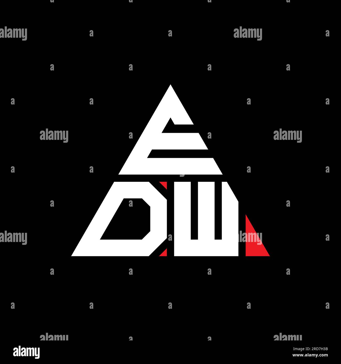 Edw logo design Stock Vector Images - Alamy