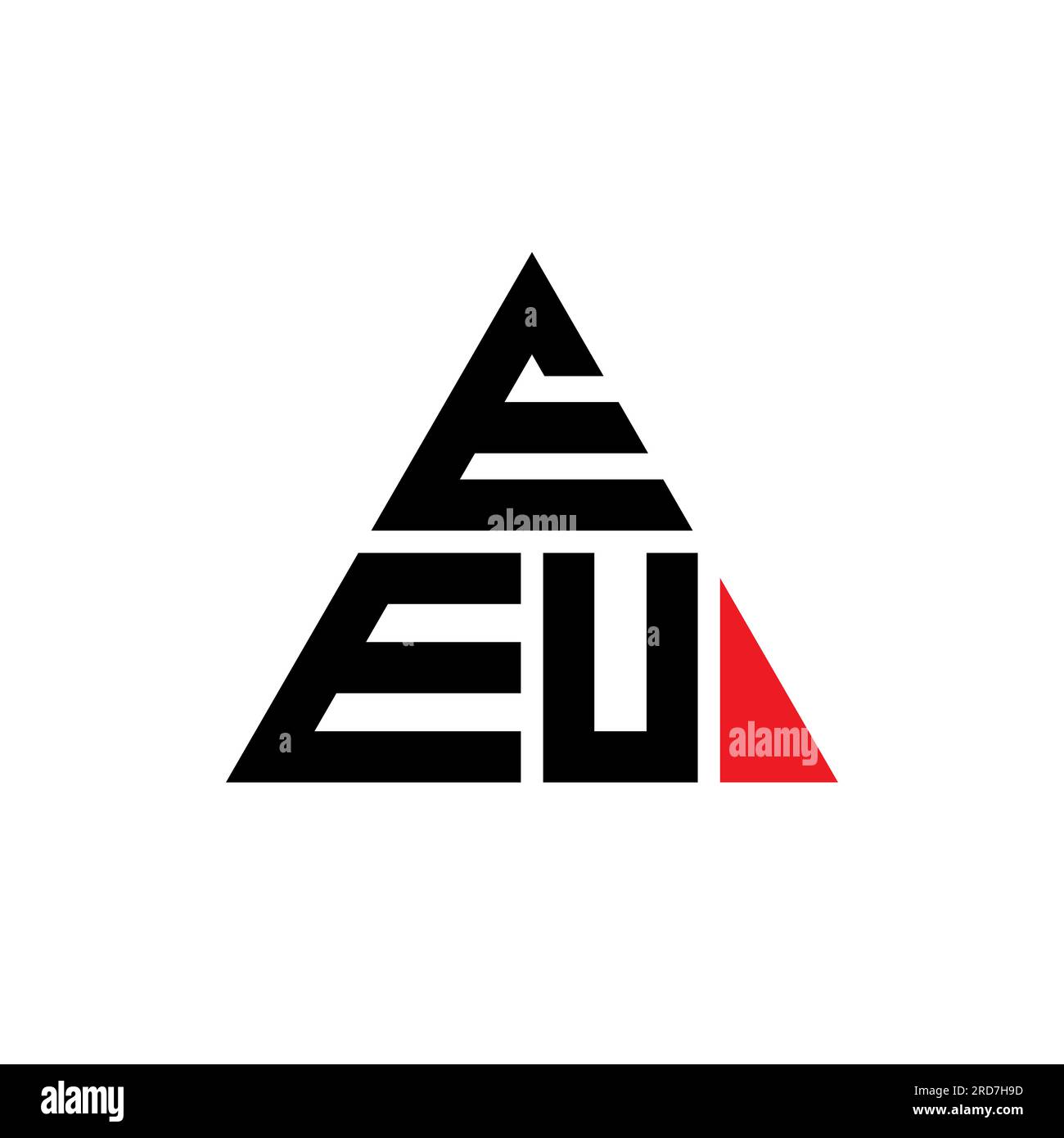 EEU triangle letter logo design with triangle shape. EEU triangle logo ...