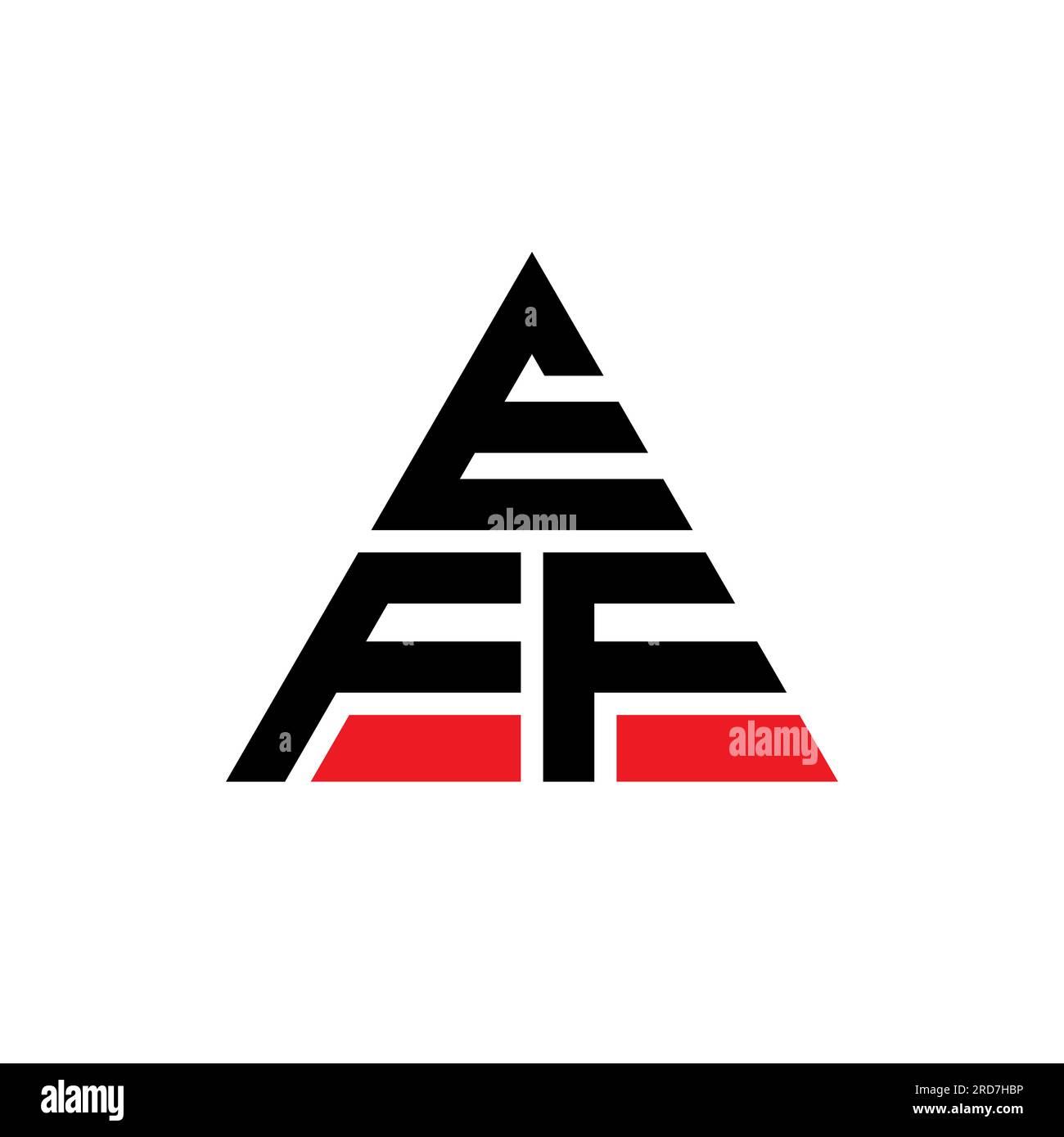 EFF triangle letter logo design with triangle shape. EFF triangle logo ...