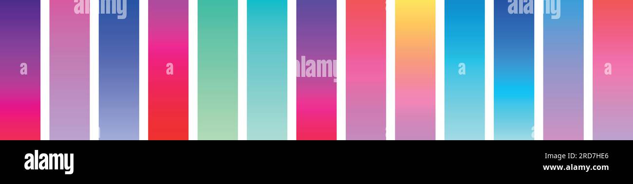Abstract gradient background set. Soft color palette of blue, pink ...