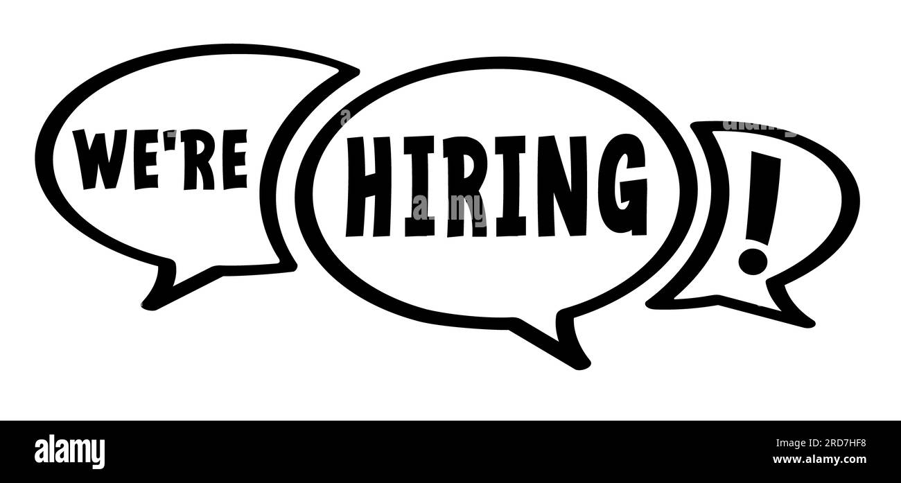 We're Hiring, Join Our Team. Swearing, dialogue, speaking icon. Profile ...