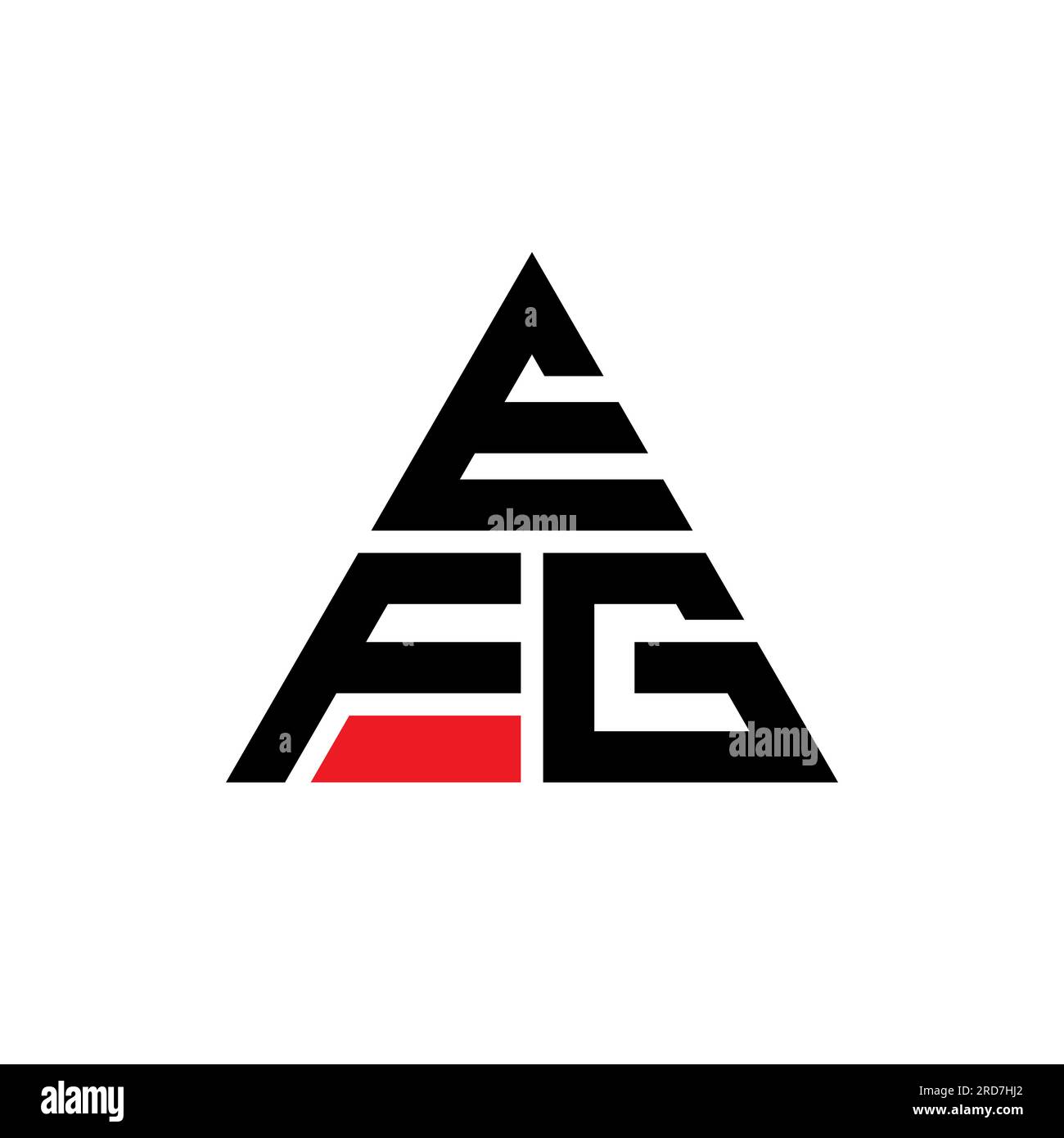 EFG triangle letter logo design with triangle shape. EFG triangle logo design monogram. EFG ...