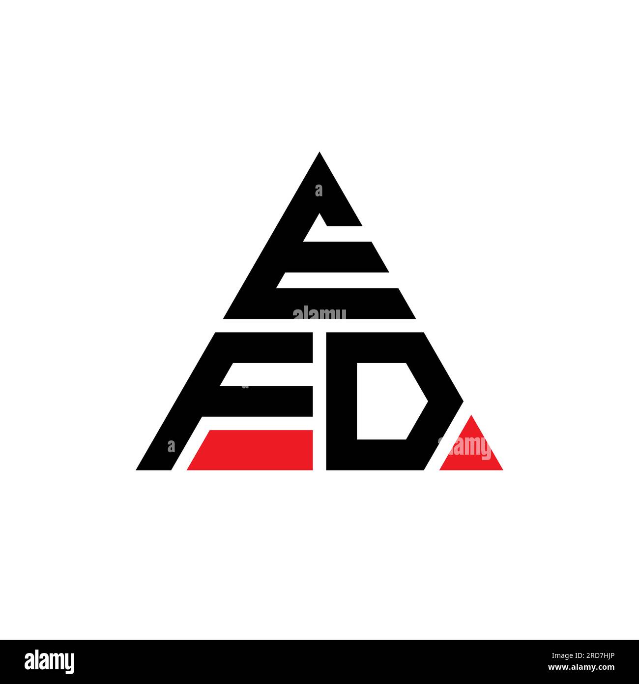 EFD triangle letter logo design with triangle shape. EFD triangle logo ...