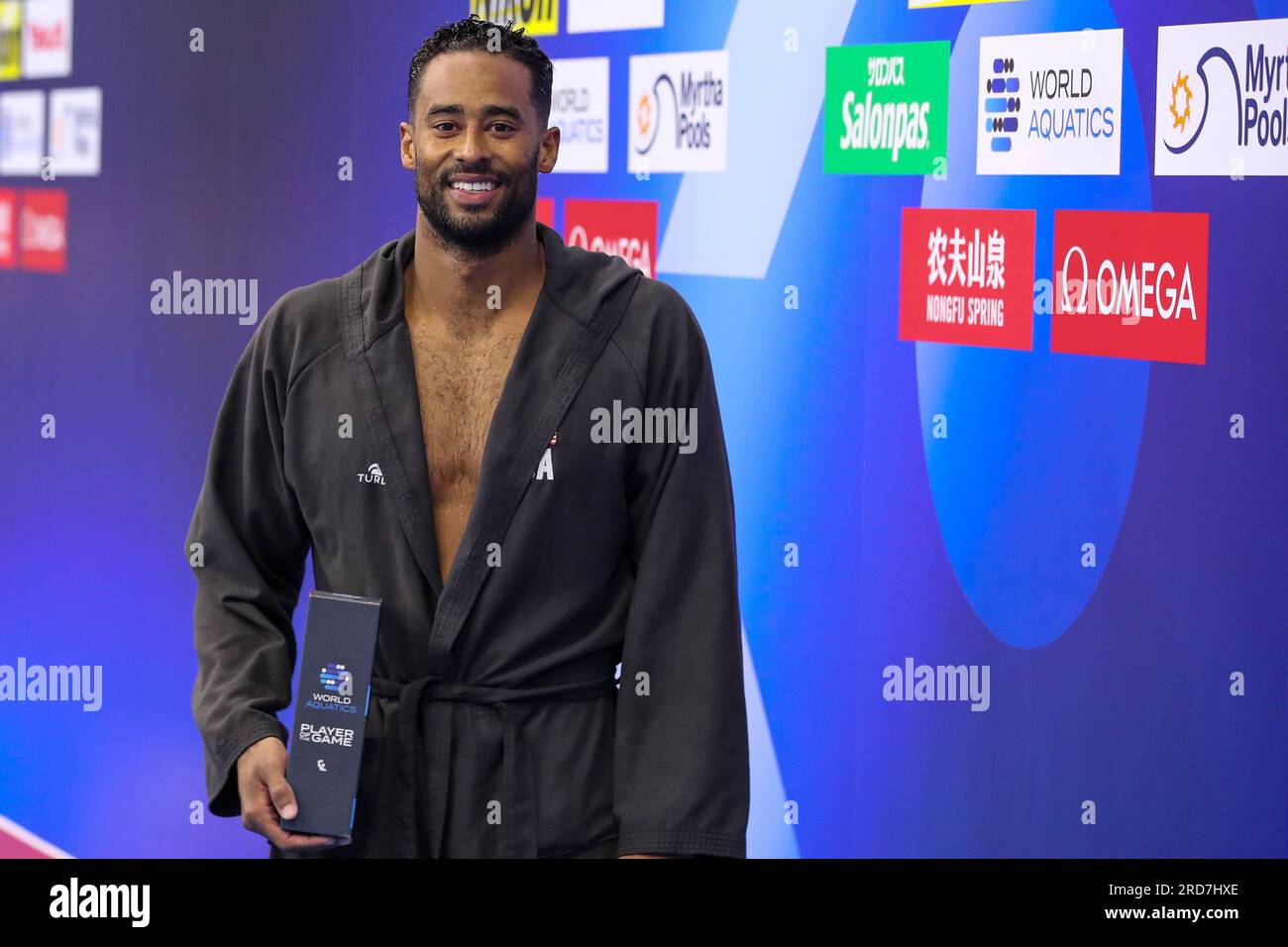 World aquatics championships 2023 men waterpolo hi-res stock ...